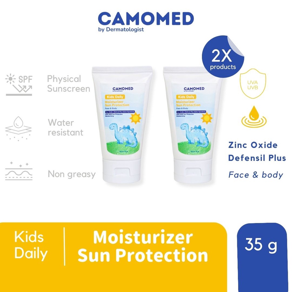 Jual [Bundle isi 2] CAMOMED Kids Sunscreen - Physical Sunscreen ...