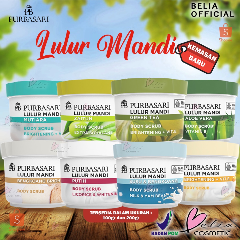Jual Purbasari Lulur Mandi | Body Scrub 125 ml | 235 ml (️BPOM ...
