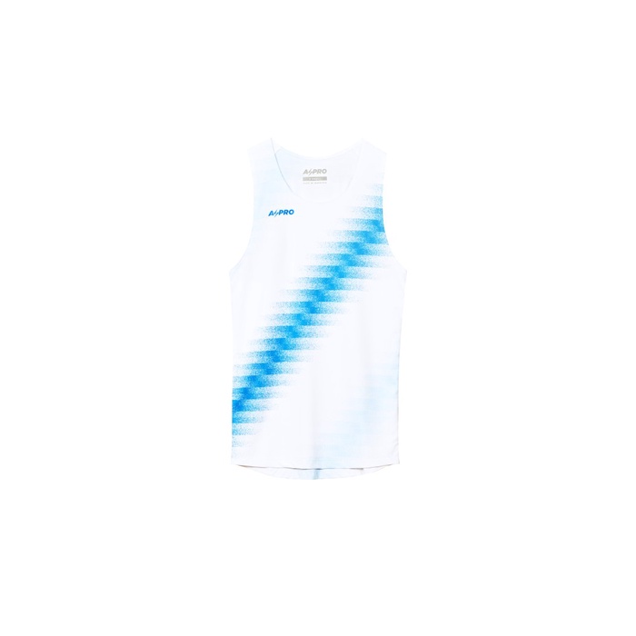 Jual Aspro ELITE SLASH V2 Running Singlet Kaos Lari - White Blue ...