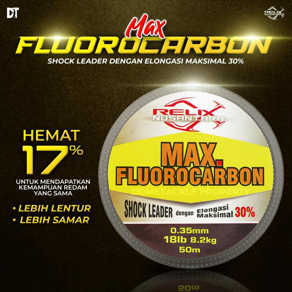 Jual Relix Nusantara Max Fluorocarbon Senar Leader Pancing 50 M 4 5 6 7 8 10 12 15 18 20 25 28 ...