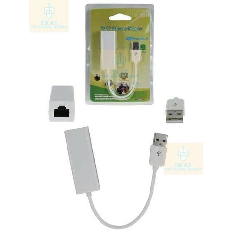 Jual USB LAN CABLE CARD ADAPTER | USB 2.0 to Ethernet Adapter RJ45 M ...