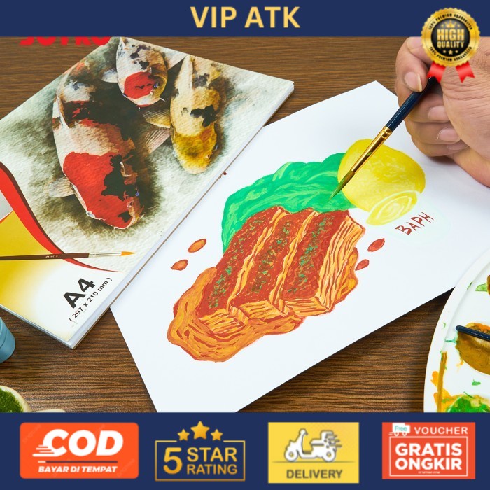Jual Joyko Watercolour Pad A4 / Buku Gambar Cat Air Joyko Akrilik PAD ...