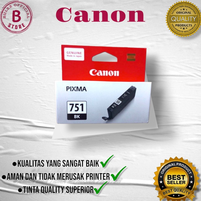 Jual Tinta Canon 751 CLI (B,C,M,Y) ORIGINAL100% | Shopee Indonesia