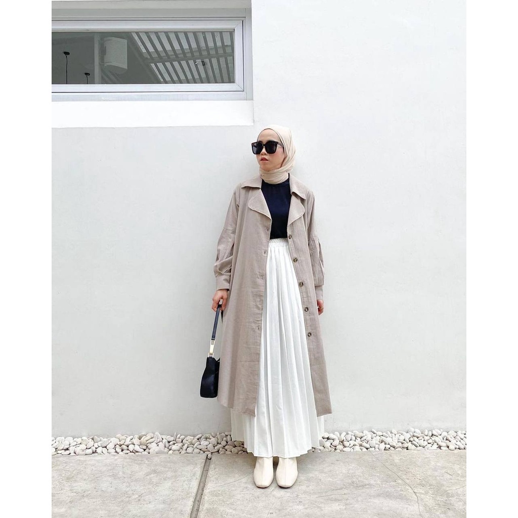 Jual COAT RAMI / OUTER TERBARU / OUTER WANITA / LONG OUTER POLOS ...