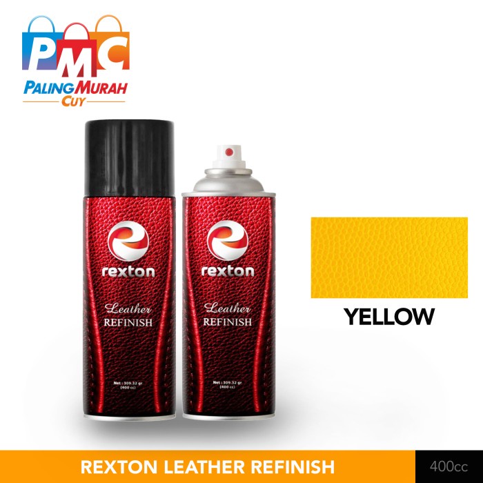 Jual Cat Semprot REXTON Leather Refinish 400cc Cat Kulit - YELLOW LR 10 ...