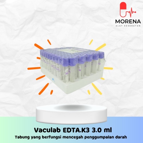 Jual ONEMED - Tabung Darah Vaculab Edta K3 3ml 100pcs / Botol Darah ...