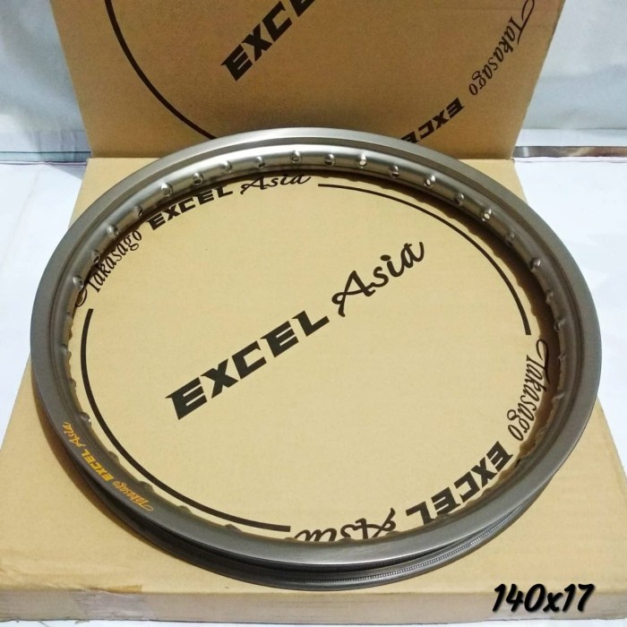 Jual Velg Takasago EXCEL Asia 140 x 17 Hole 36 Warna Titanium | Shopee ...