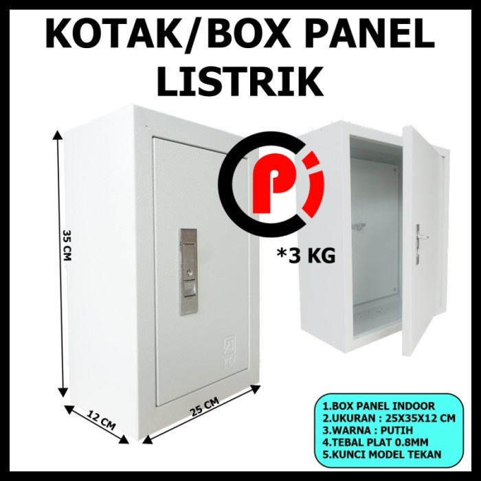 Jual Box Kotak Panel Listrik Indoor Ukuran 35x25x15 cm Bahan Plat Tebal ...