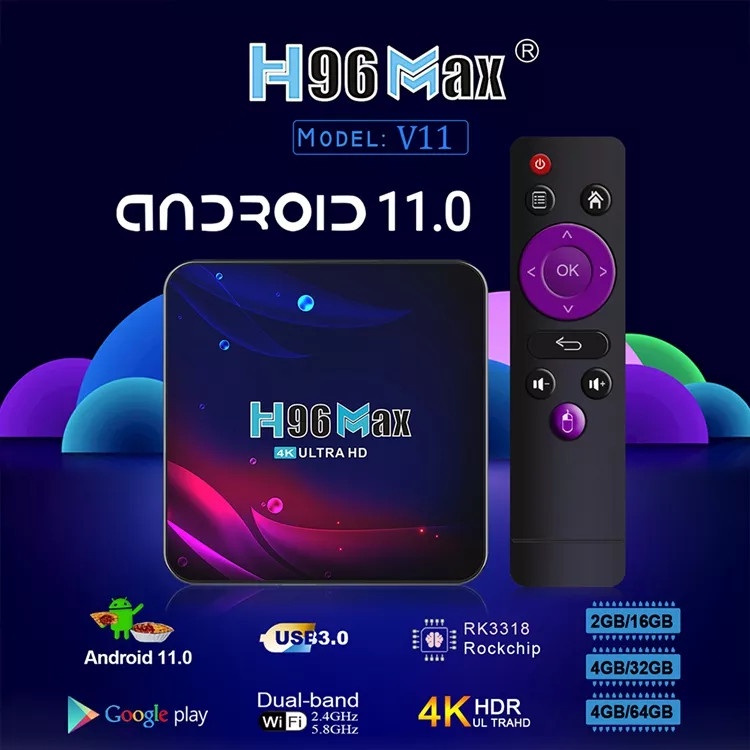 Jual TV BOX H96 MAX 4K (2G+16G) ,H96 MAX 4K (4G+32G) | Shopee Indonesia