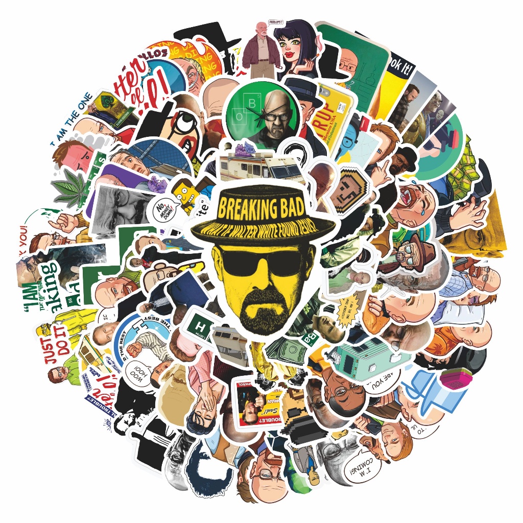 Jual COD 50 Pcs Stiker Pack Motif Breaking bad Anti Air Untuk Dekorasi ...