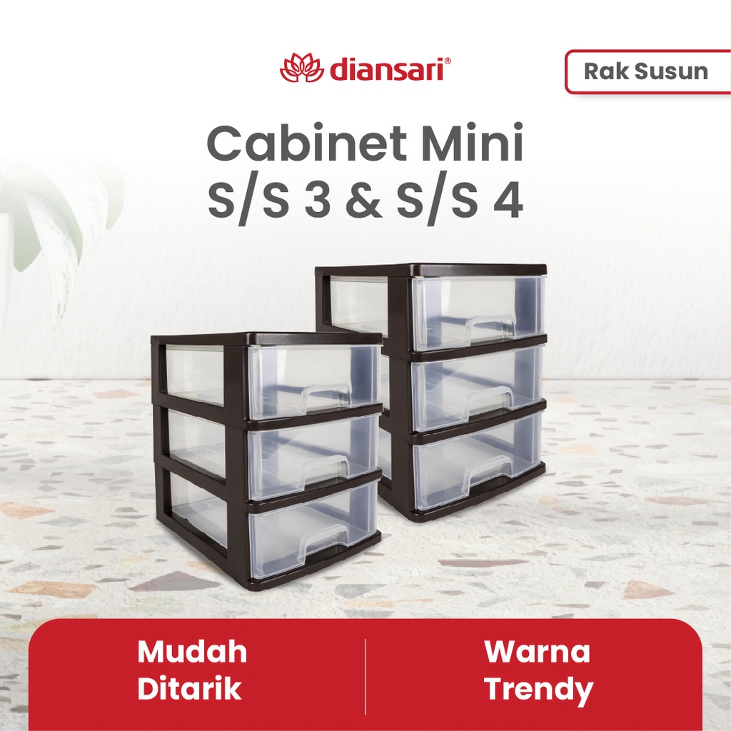Jual Rak Laci Mini Susun 3 Susun 4 Susun 5 / Cabinet Mini SS 3 SS 4 SS ...