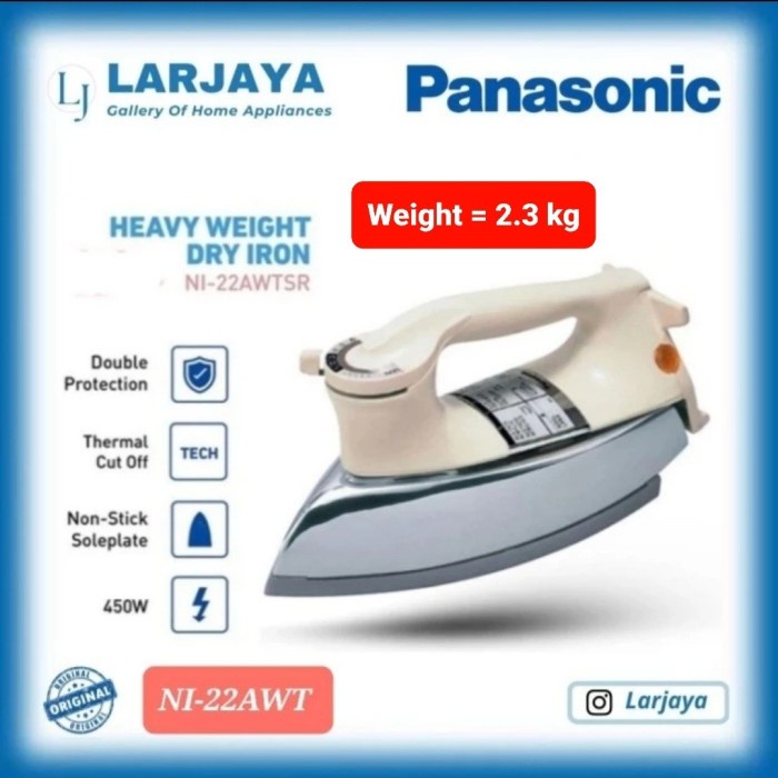 Jual [NEM!] SETRIKA / DRY IRON PANASONIC NI-22 AWT - TANPA BUBBLE ...