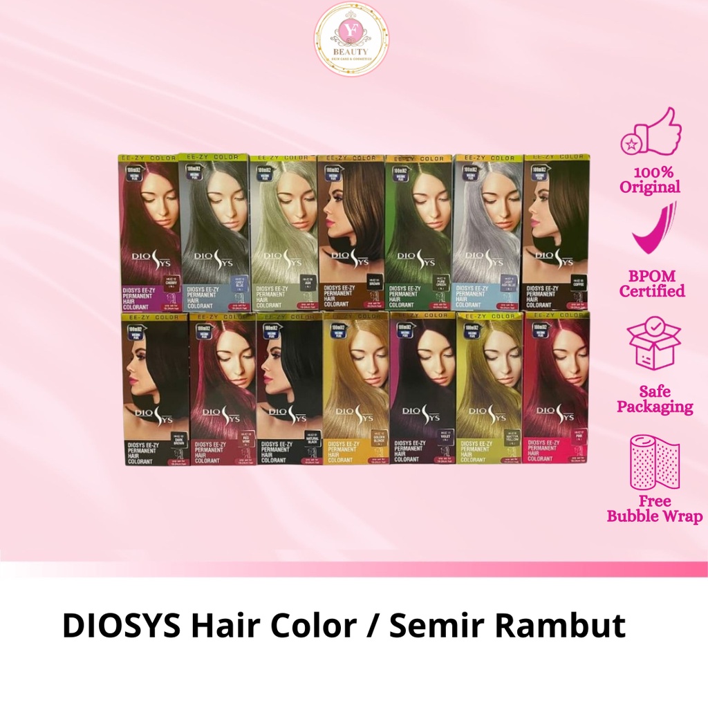 Jual YF BEAUTY DIOSYS Hair Color / Semir Rambut Diosys / Pewarna Rambut ...