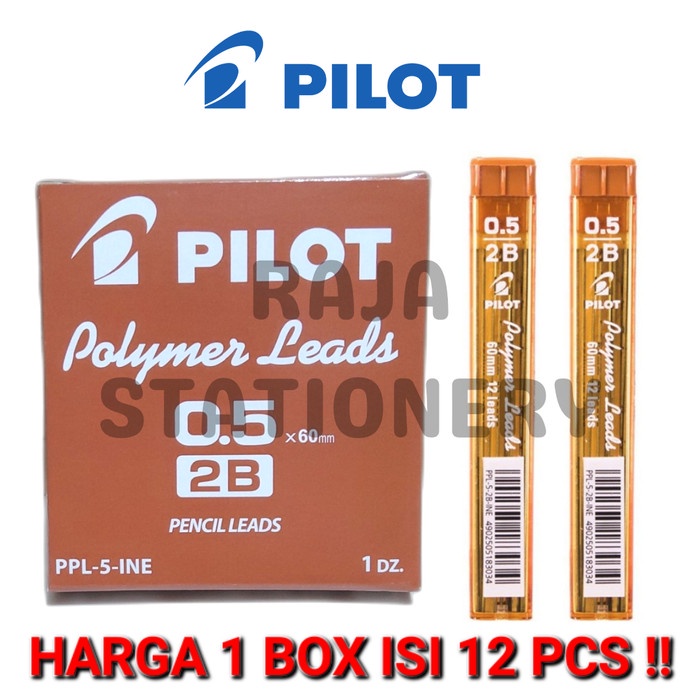 Jual PILOT PENCIL LEAD 2B 0.5MM ISI PENSIL MEKANIK PILOT 0.5 2B [12PCS ...