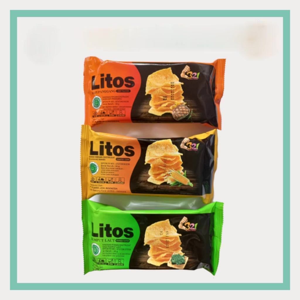 Jual Litos Snack Camilan Makanan Ringan Keripik 1 pack isi 10 pcs ...