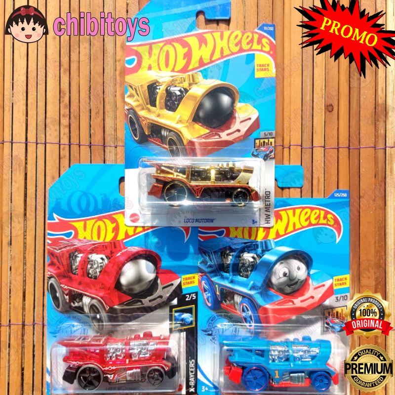 Jual HOTWHEELS LOCO MOTORIN 2020 BIRU 2021 MERAH 2022 EMAS - THOMAS ...