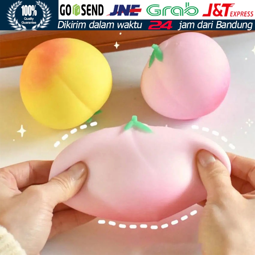 Jual Mainan Fruit Squishy Splash Ball / Bola Pencetan Anti Stress buah ...