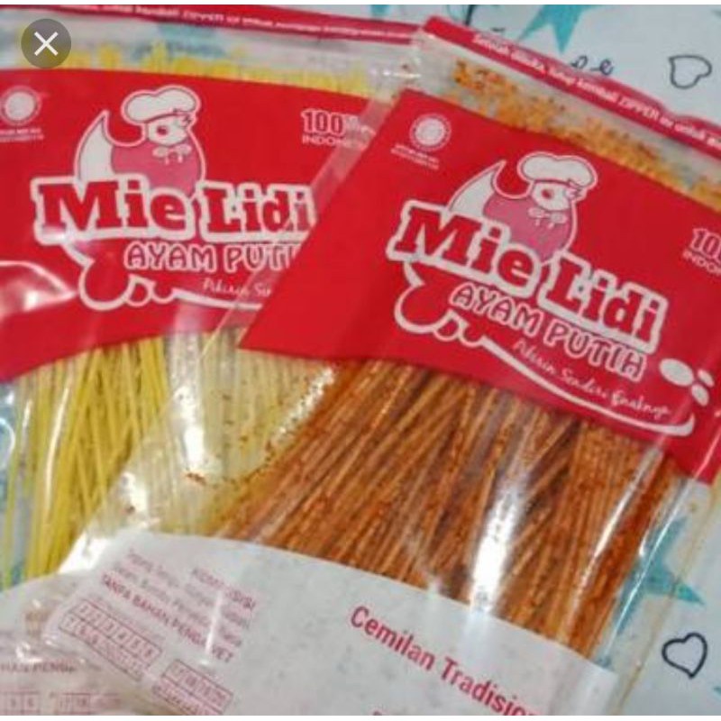 Jual LIDI LIDIAN/MIE LIDI RASA PEDAS DAN ASIN BERAT 70 g | Shopee Indonesia