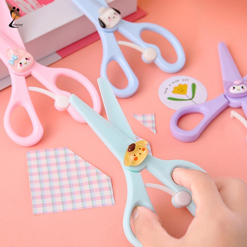 Jual Gunting Plastik Kartun Lucu Kepala Bulat Keselamatan DIY Buatan ...