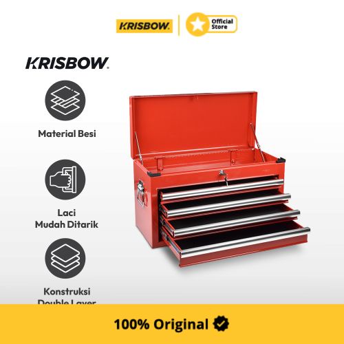 Jual Krisbow Tool Drawer Kotak Perkakas 4 Tray 66X30X38 cm | Shopee ...