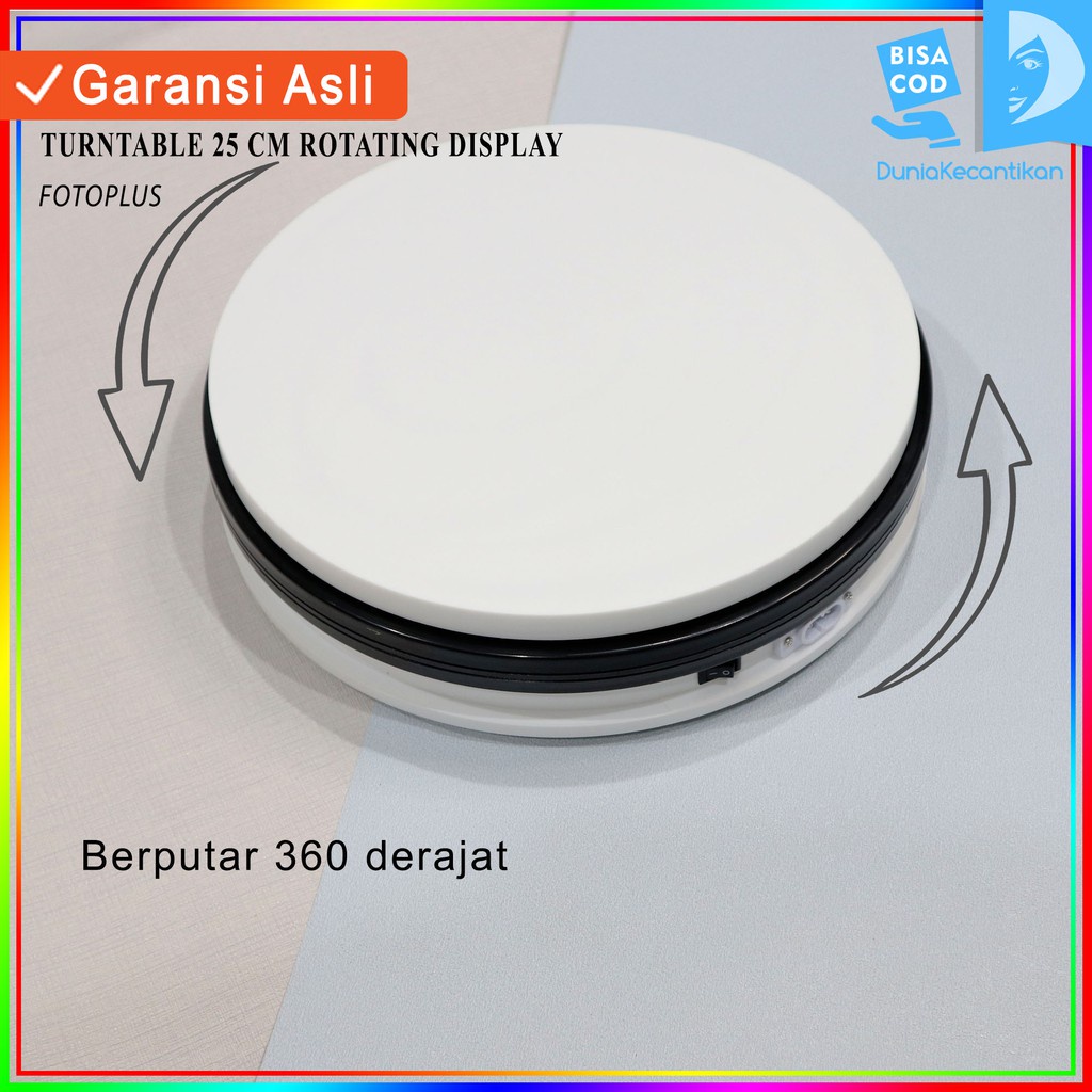 Jual Turntable Rotating Display Fotoplus 25cm / Turntable Display ...
