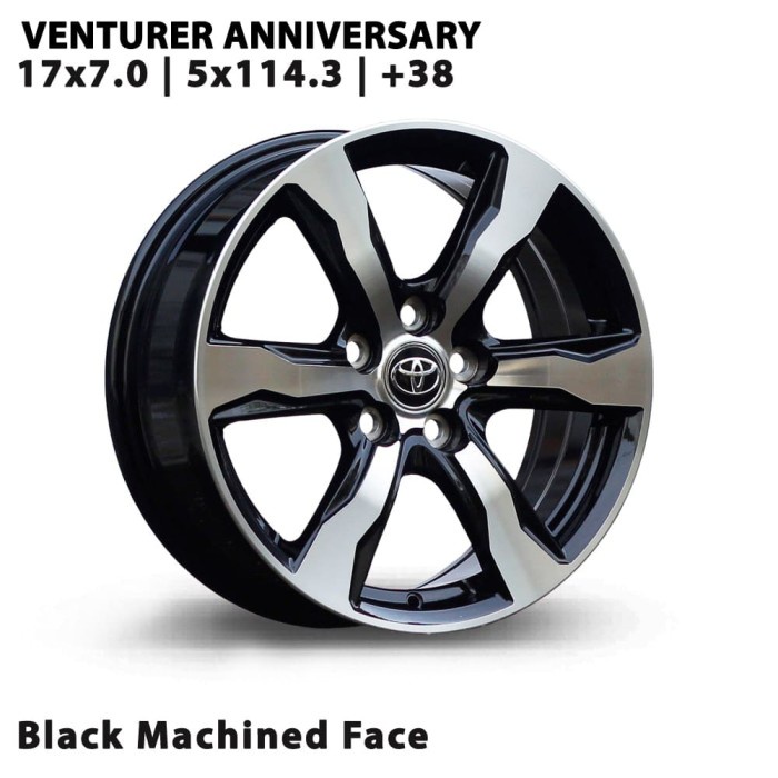 Jual Velg Baru New Innova Venturer Anniversary Ring 17 Black innova ...