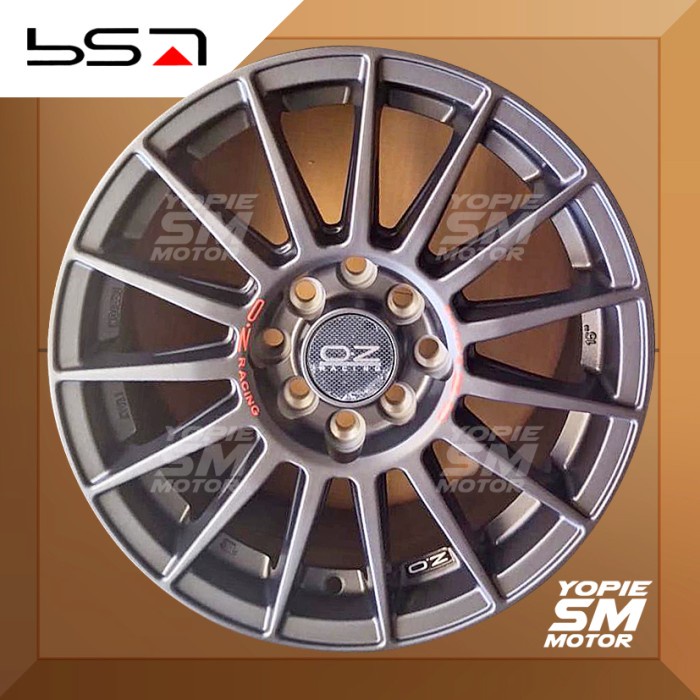 Jual Velg Racing Mobil BSA Superturismo Ring 15 R15 Matt Gunmetal ...