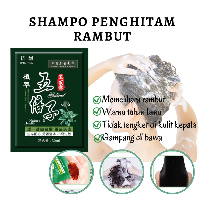 Jual IMP -F204- SHAMPO UBAN- PENGHITAM RAMBUT 30ml | Shopee Indonesia