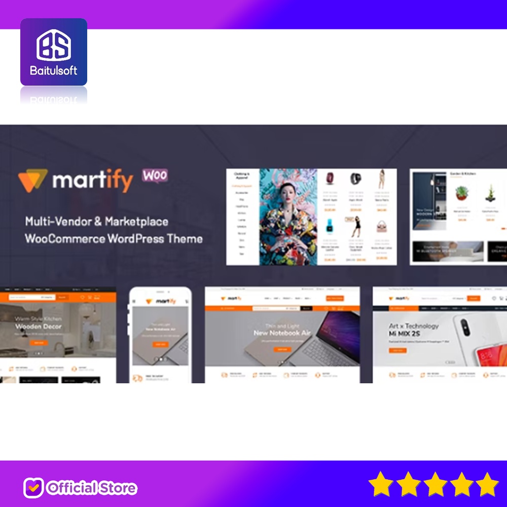 Jual MARTIFY-TEMA BELANJA ONLINE, PRODUK DIGITAL, TOKO TANAMAN ONLINE, FASHION BY BAITULSOFT ...