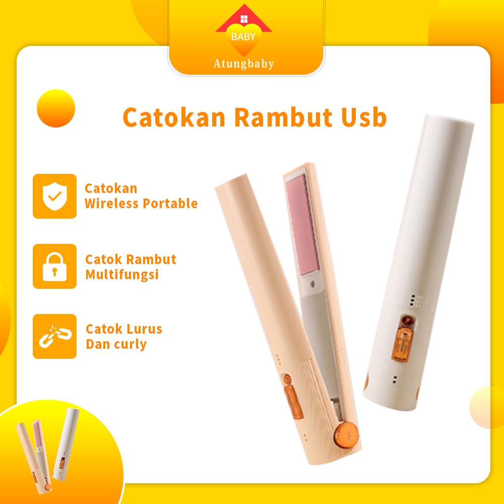 Jual Catokan Wireless Portable Cordless Catok Rambut Multifungsi Catok ...