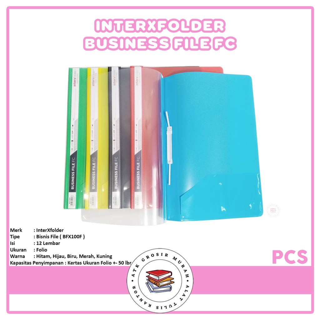 Jual INTERXFOLDER - File Folder Business File Ukuran F4 Warna - Pcs ...
