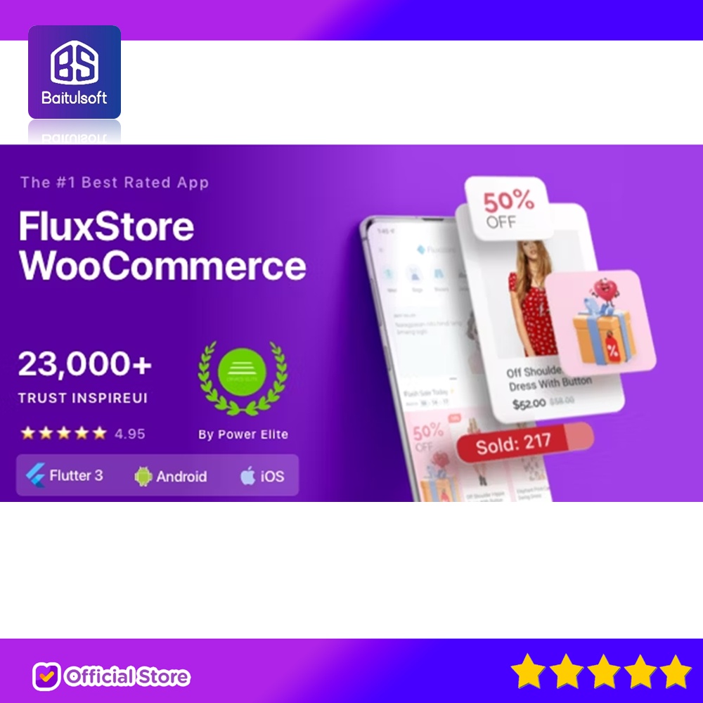 Jual SOURCE CODE APLIKASI FLUXSTORE WOOCOMMERCE - FLUTTER E-COMMERCE FULL APP | Shopee Indonesia