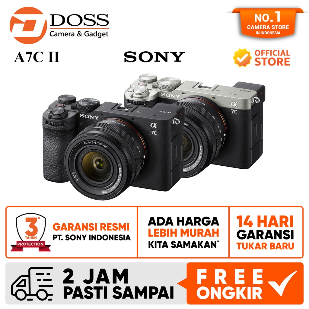 Jual Sony Alpha A7C II Sony A7CII A7 C II Mirrorless Camera kit 28-60mm | Shopee Indonesia
