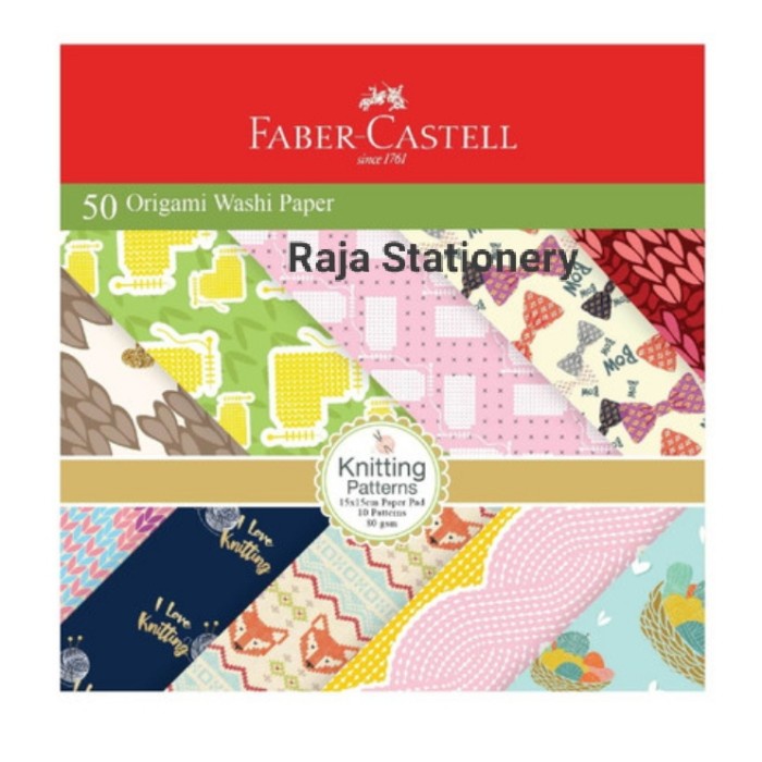 Jual alat tulis kantor atk Faber Castell 50 Origami Washi Paper ...