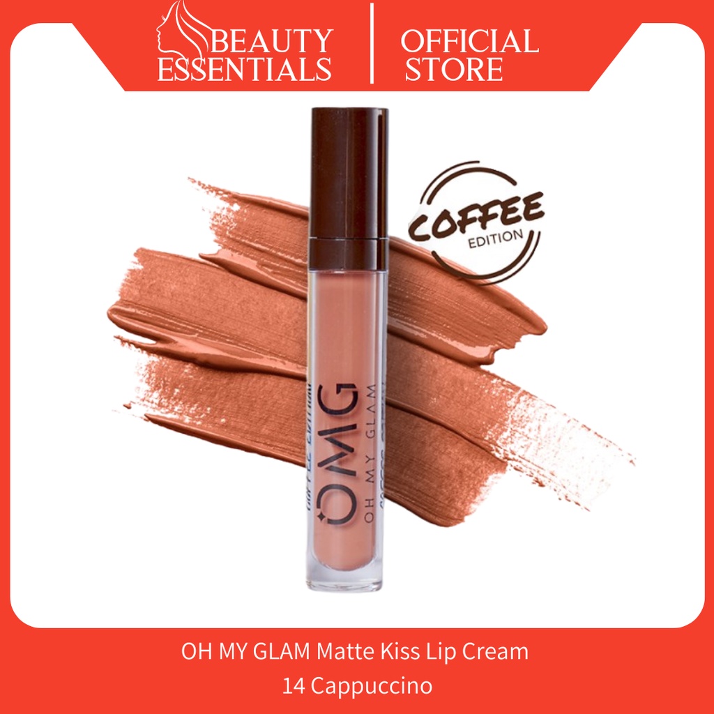 Jual OMG OH MY GLAM Matte Kiss Lip Cream 14 Cappuccino 3.5 g - Lipstick ...