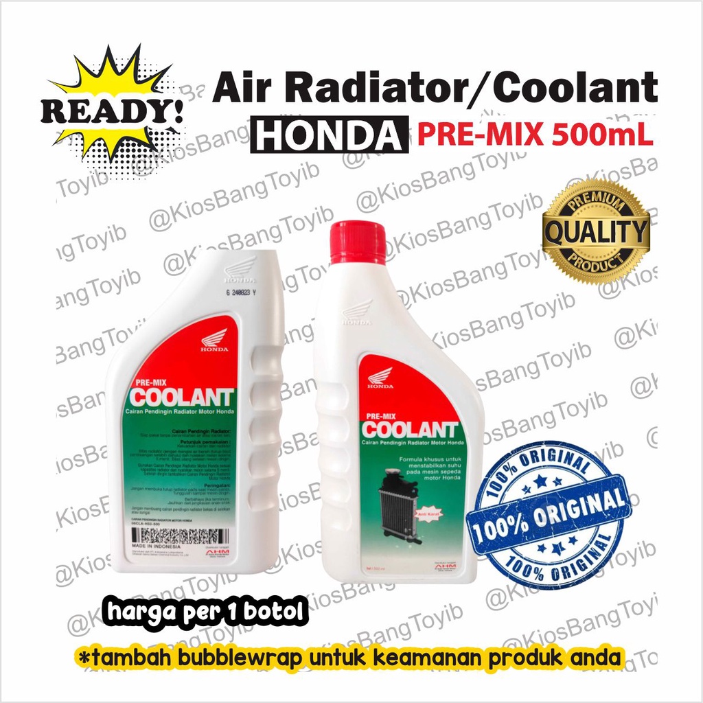 Jual Air Coolant Pendingin Radiator Pre Mix Coolant AHM HONDA MPX Ori ...