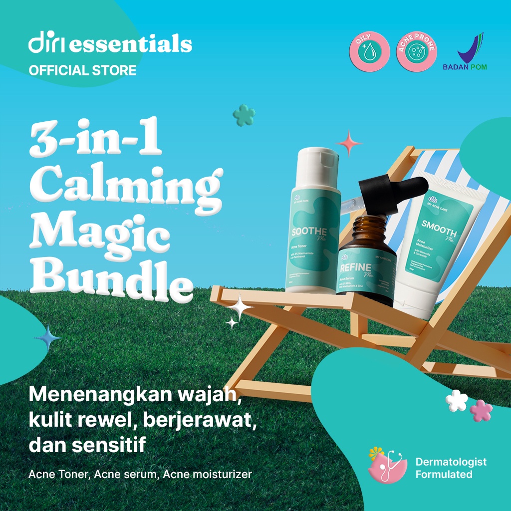 Jual Diri Essentials 3-in-1 Calming Magic Bundle Paket Perawatan ...