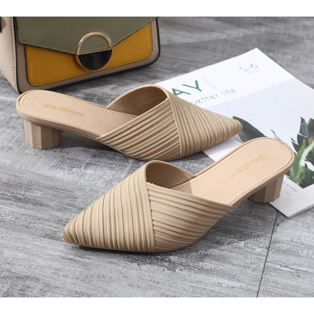 Jual MOXOMI Sepatu Sandal Wanita Model Runcing Sepatu Model Korea Style ...