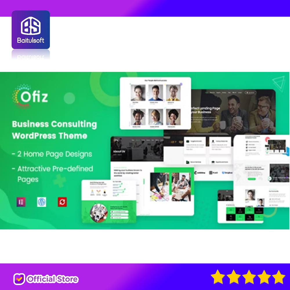 Jual OFIZ |TEMA KONSULTAN, BISNIS KORPORAT, DAN AGENSI DIGITAL BY BAITULSOFT | Shopee Indonesia
