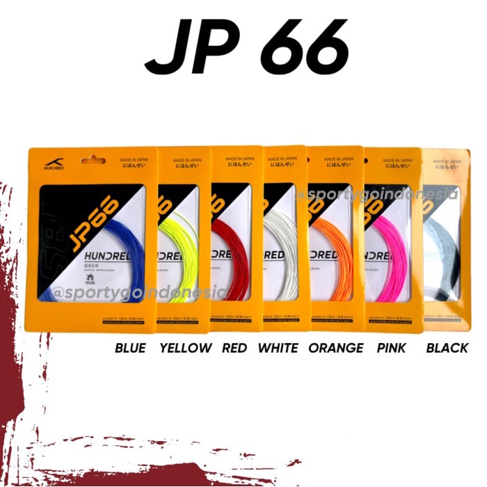 Jual SENAR BADMINTON HUNDRED JP 66 | SENAR RAKET HNRD JP66 | Shopee ...