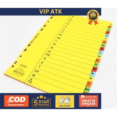 Jual Pembatas Divider Abjad A4 Bantex 6043 | Shopee Indonesia