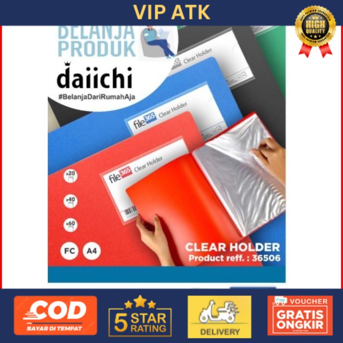 Jual Map Clear Holder Daiichi 365 A4 60 lembar - Biru | Shopee Indonesia