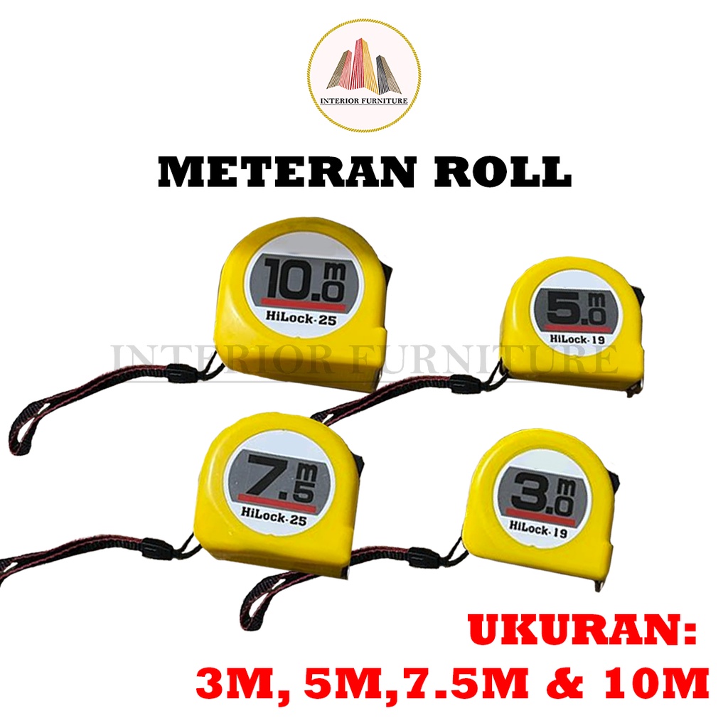 Jual Meteran Roll Meteran Bangunan Meteran Tancap 3M 5M 7.5M 10M | Shopee Indonesia