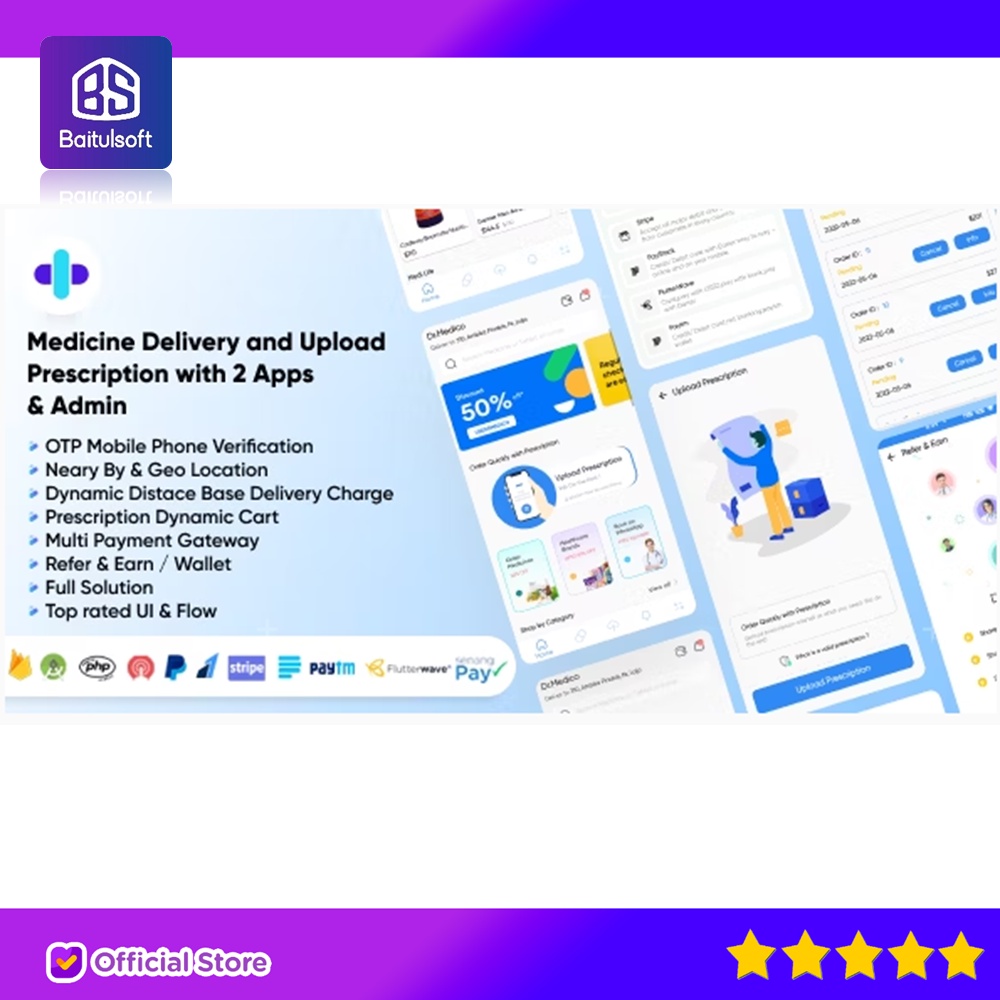 Jual SOURCE CODE APLIKASI ON DEMAND PHARMACY DELIVERY WITH MEDICINE ...