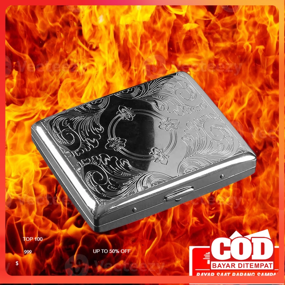 Jual Kotak Bungkus Roko Elegan Metal Case 20 Slot Fashion / Case Roko ...
