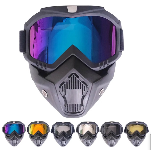 Jual Google Mask Masker Goggles Mask Motor Retro Kacamata Goggle Helm ...