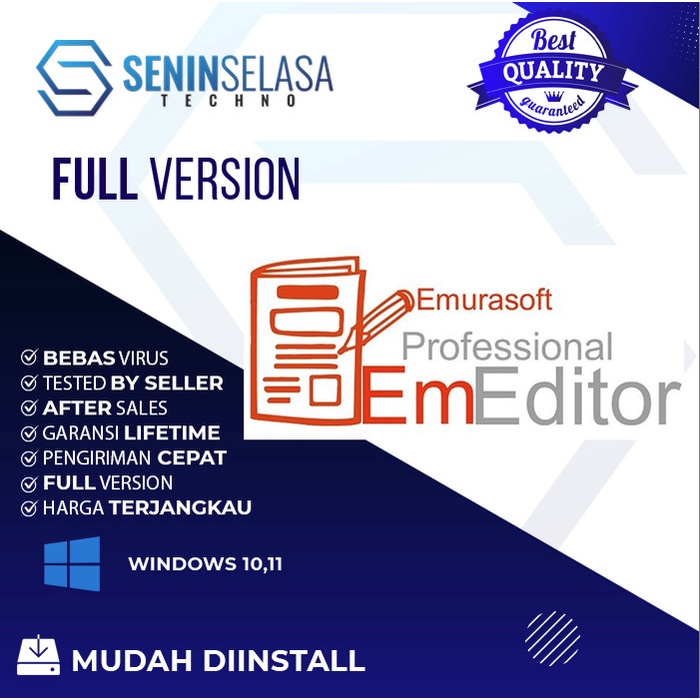 Jual Software Editor Teks: Emurasoft EmEditor Professional 25 [WIN ...