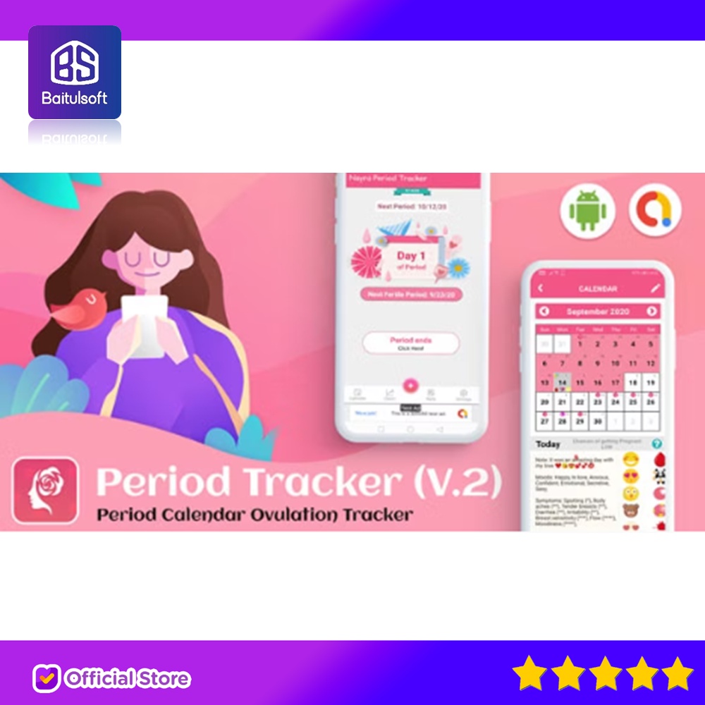 Jual SOURCE CODE APLIKASI ANDROID PERIOD TRACKER FOR WOMEN - PERIOD ... Jual SOURCE CODE APLIKASI ANDROID PERIOD TRACKER FOR WOMEN - PERIOD ...