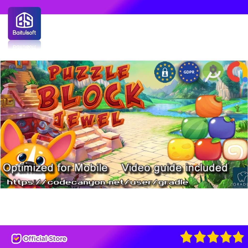 Jual SOURCE CODE APLIKASI PUZZLE BLOCK JEWEL V6 (ADMOB + GDPR + ANDROID STUDIO) | Shopee Indonesia