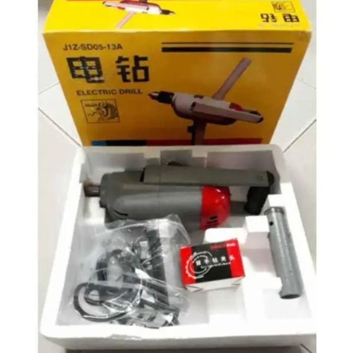 Jual Mesin Bor 13 mm RPM Rendah Mixer Pengaduk Cat Adonan J1Z-SD05 DRAGON | Shopee Indonesia